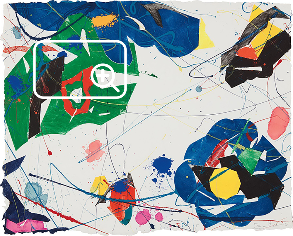 385 digital images of Sam Francis paintings, people landscape still ...