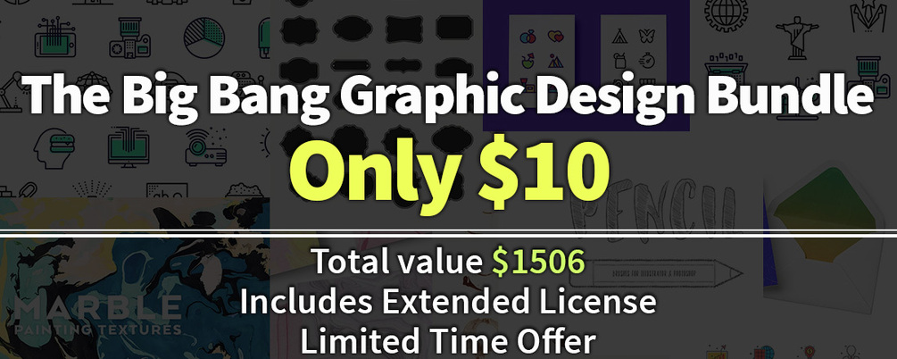 The Big Bang Graphic Design Bundle – Total value $1506. Includes ...