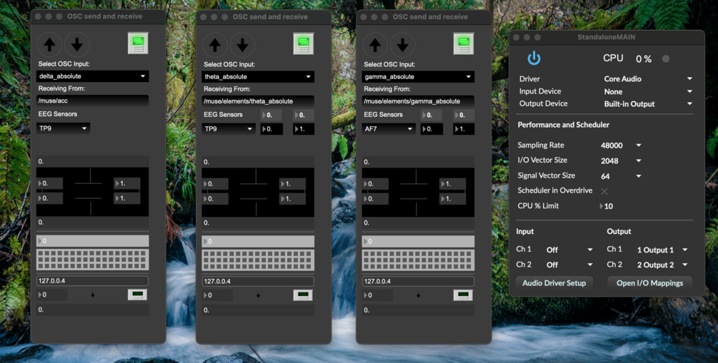 OSC Send and Receive & Node Mapper