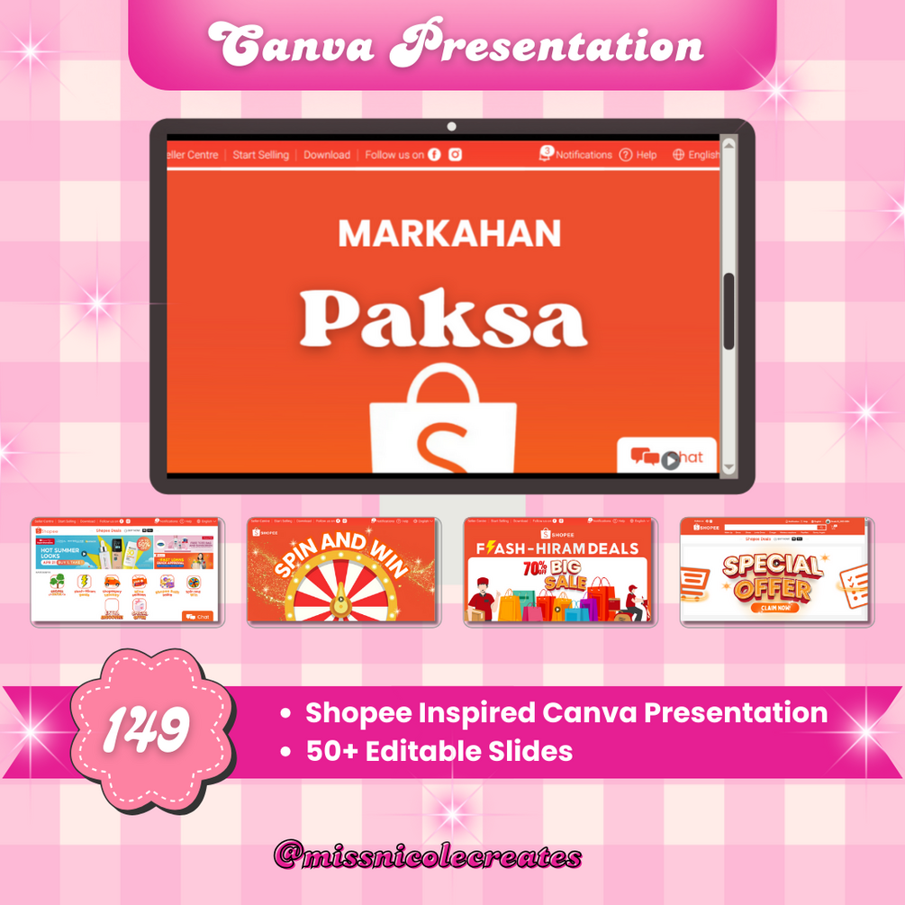 Shopee Inspired Canva Presentation
