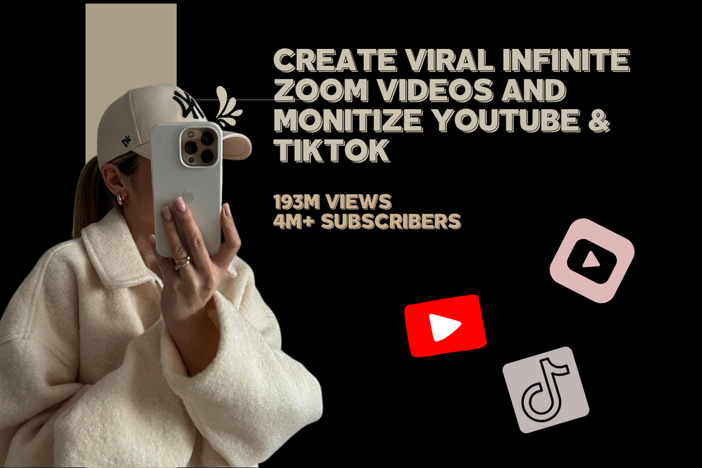 Create Infinite Zoom Videos & Monitize YouTube And TikTok-Free Tools