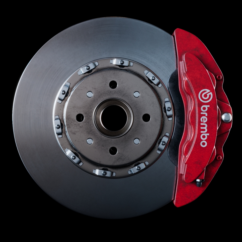 Brembo ceramic disk brake set (2 sets of textures clean/dirty)