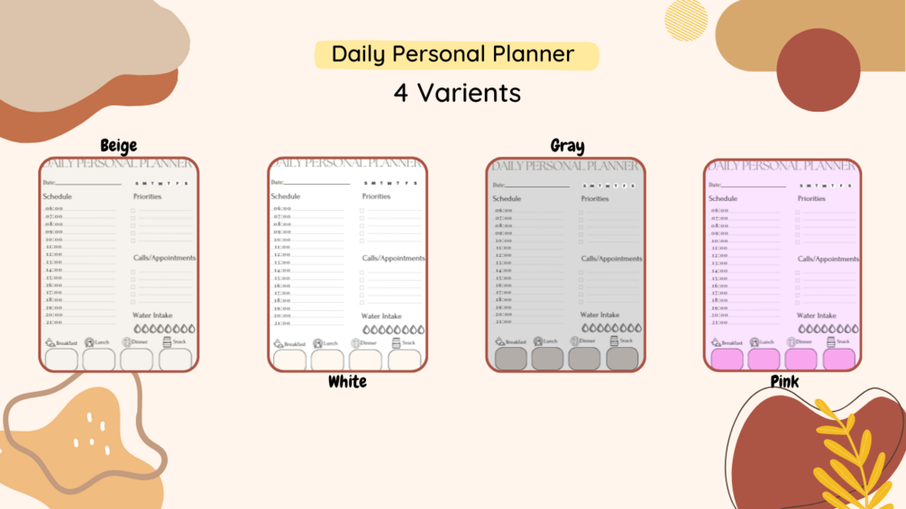 Daily Personal Planner