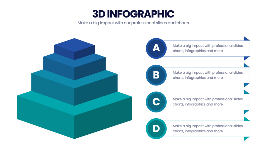 PowerPoint Presentation Template - 3D Infographics