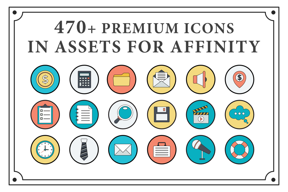 470+ Premium Icons For Affinity