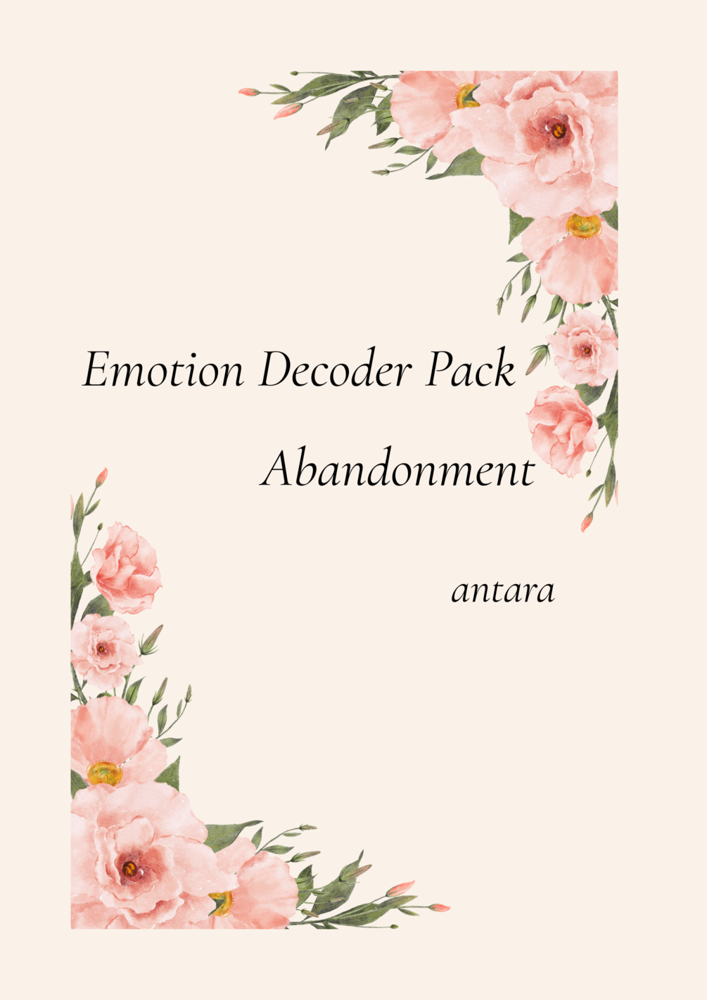 Emotion Decoder Pack: Abandonment