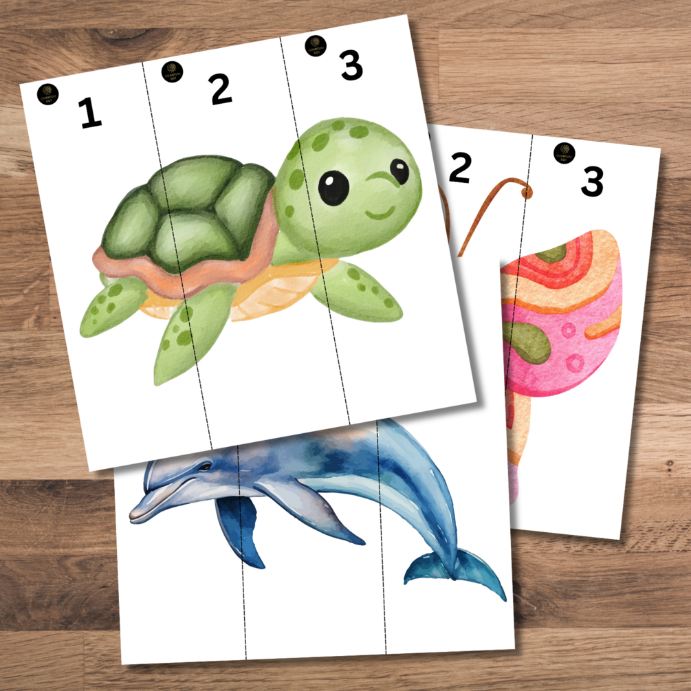 Animal & Number Puzzle Set for Preschoolers