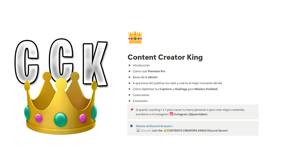 Content Creator King