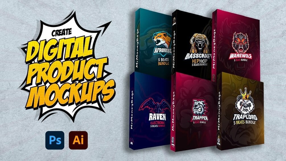 Build Editable, Reusable Digital Product Box Mockups Using Photoshop ...