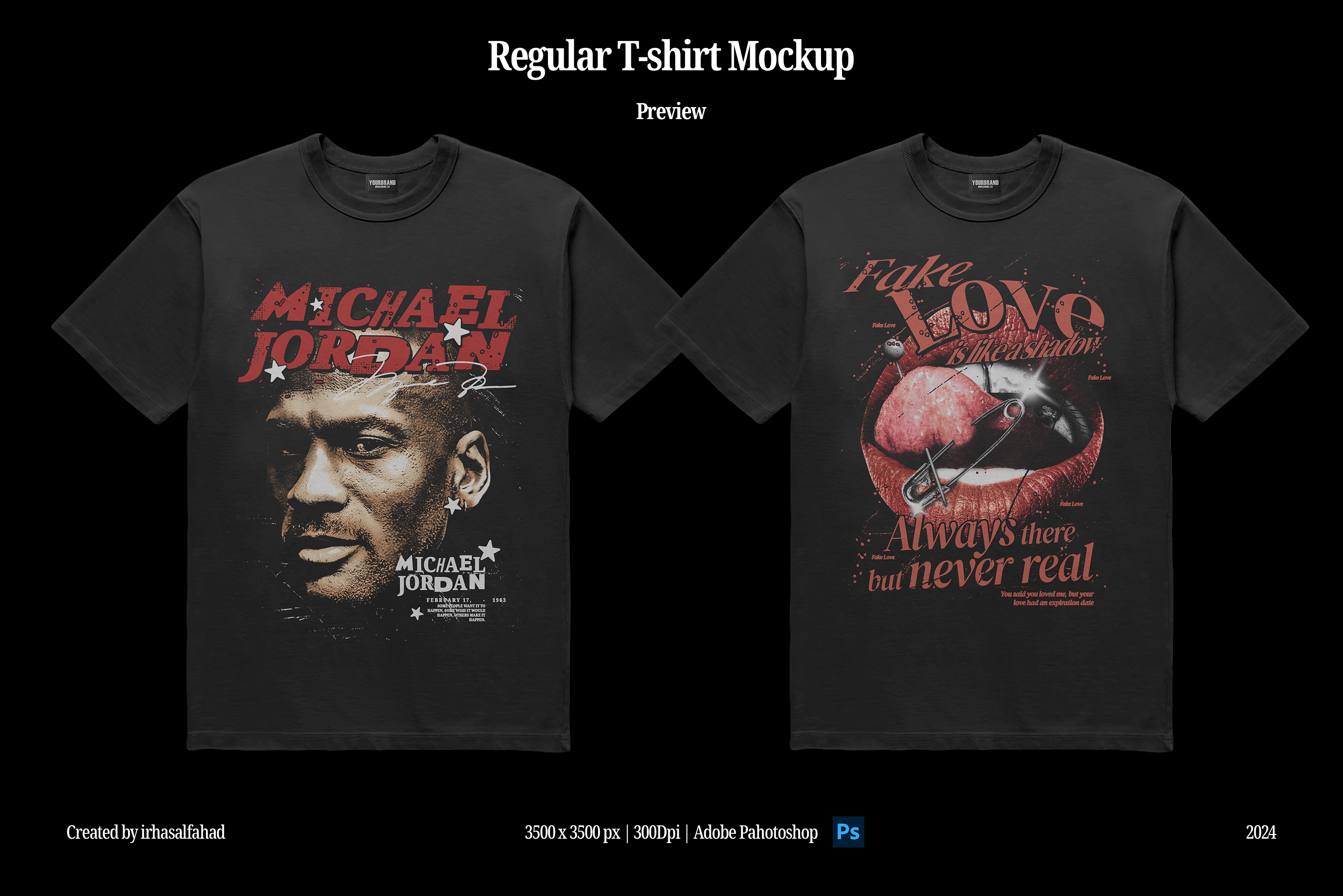 Regular T-shirt Mockup