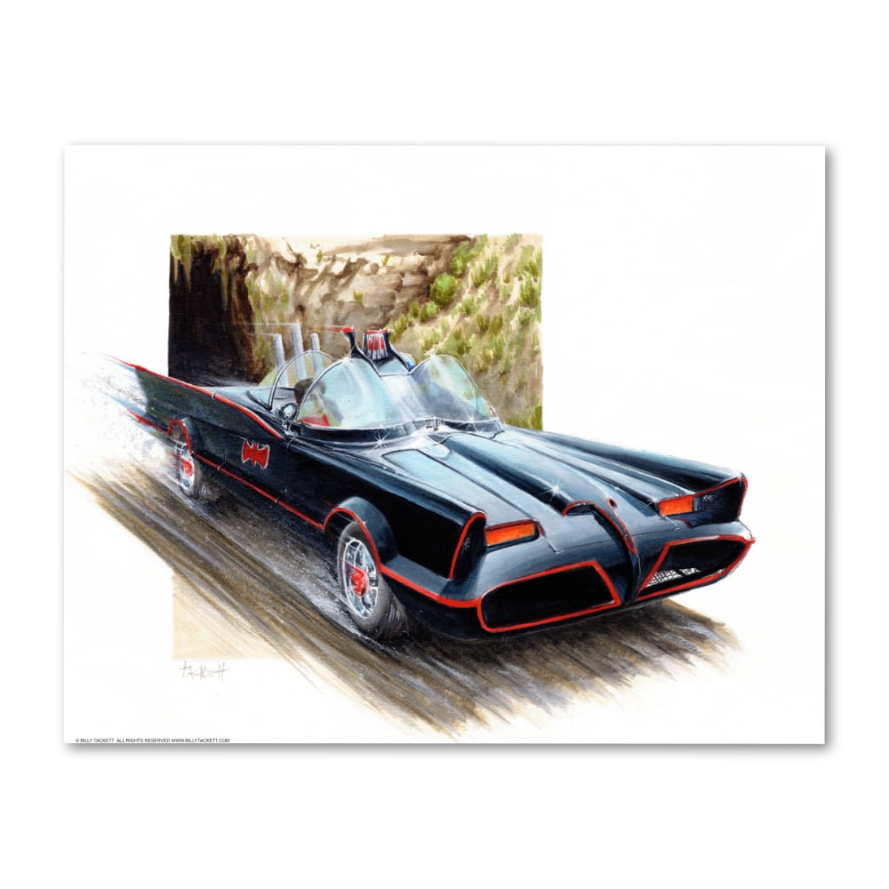 Batmobile Art Print