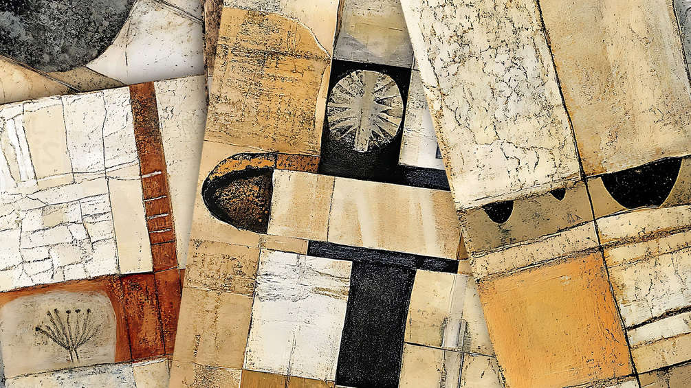 24 pc Earthy Tones, Abstract Designs Printable Junk Journal Half Papers ...