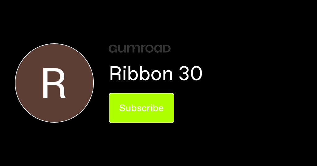 Ribbon 30