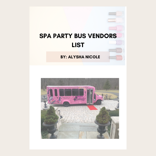 spa party bus vendors list
