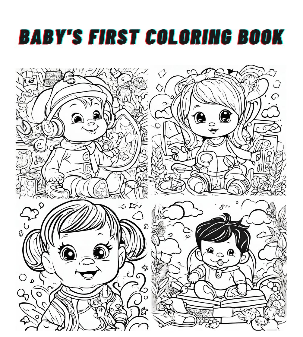 Baby's first coloring book