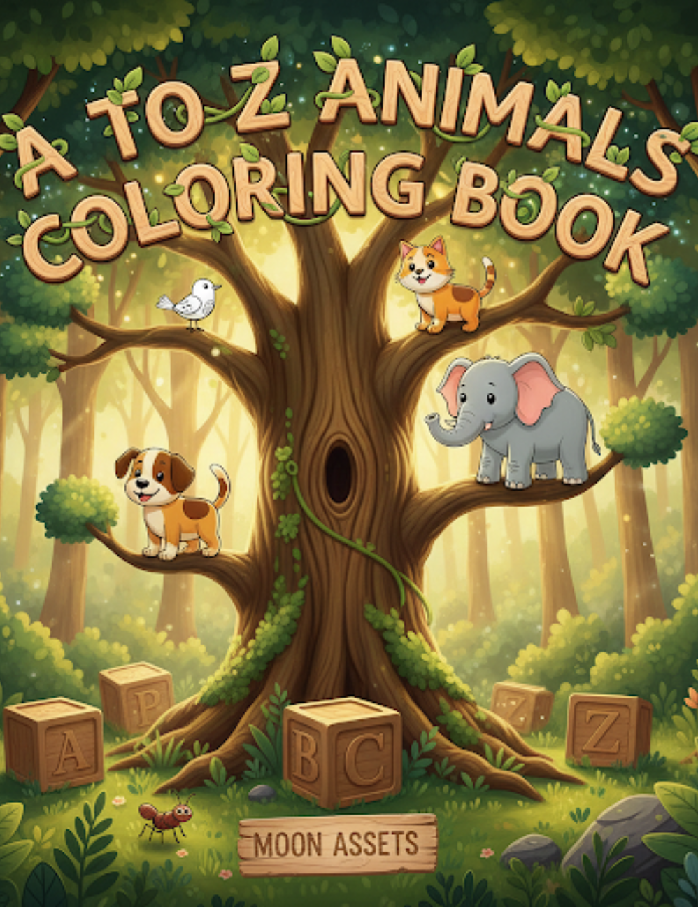 A To Z Animals coloring book
