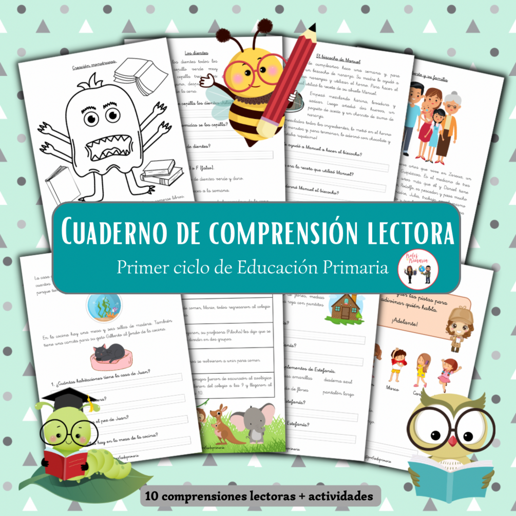 Cuaderno de comprensión lectora - 1º ciclo de EP
