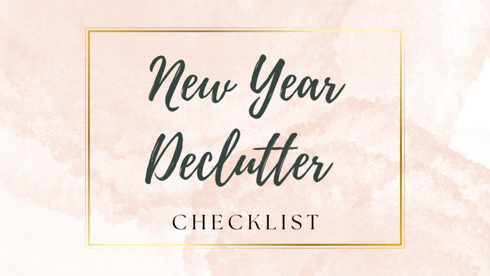 New Year Declutter Checklist