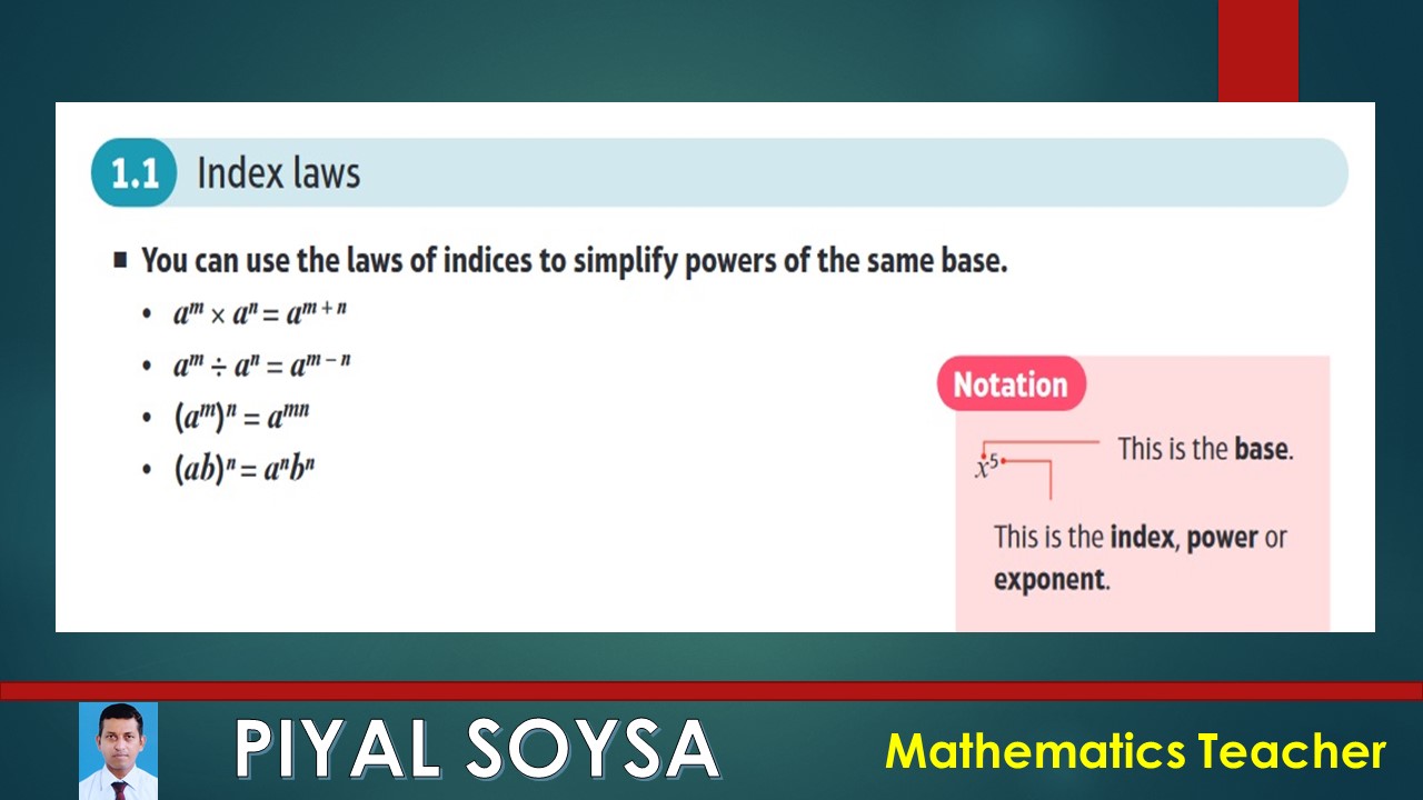 Edexcel Pure Mathematics Lesson 1 Basics