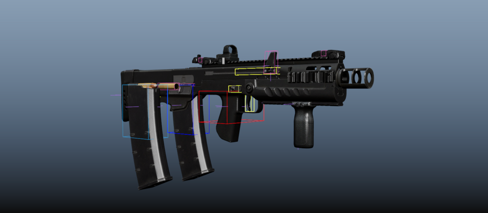 ASh-12 12.7x55 Maya Rig