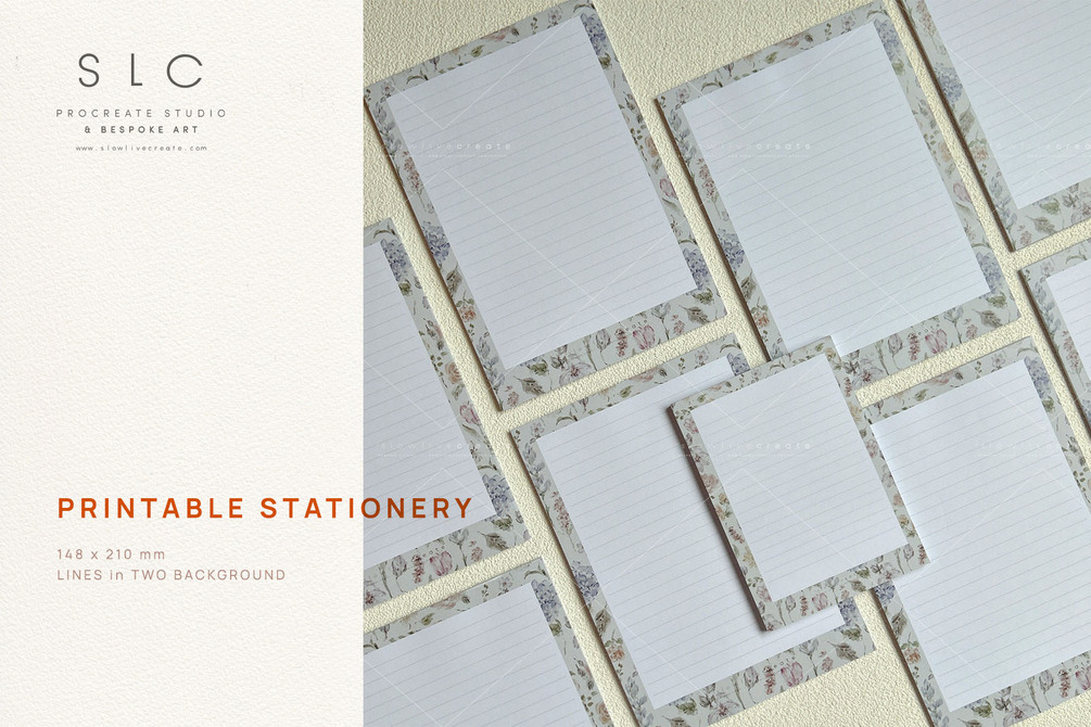 Printable DIY Notepad | Digital Download | Floral Watercolors NEW