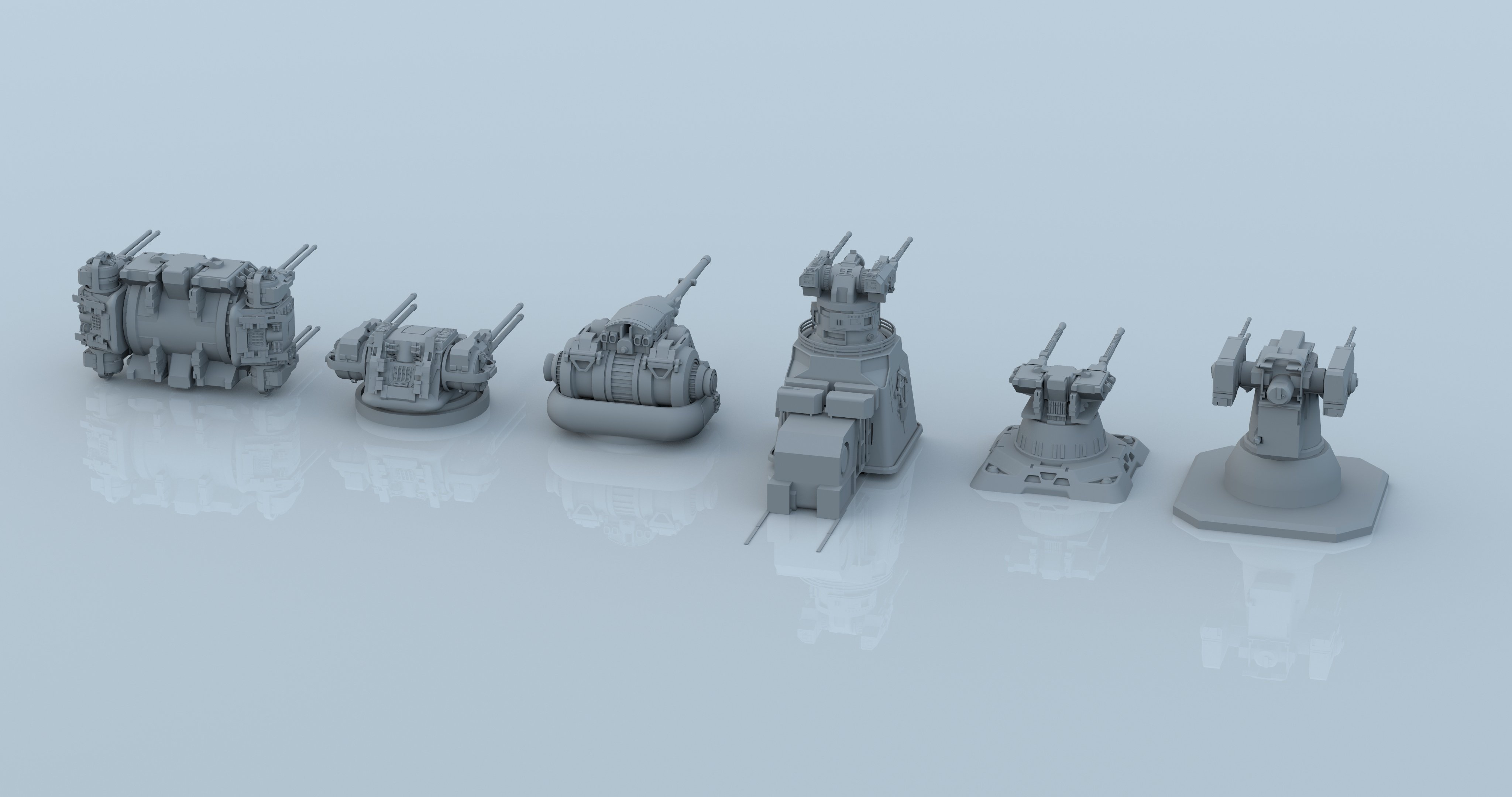 110 PART 3D SCIFI SPACECRAFT MULTI KITBASH - PACK - ASSET - PROP ...