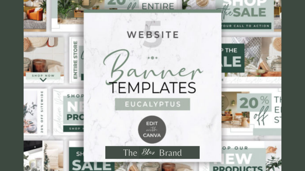 Website Banners for Canva | Eucalyptus
