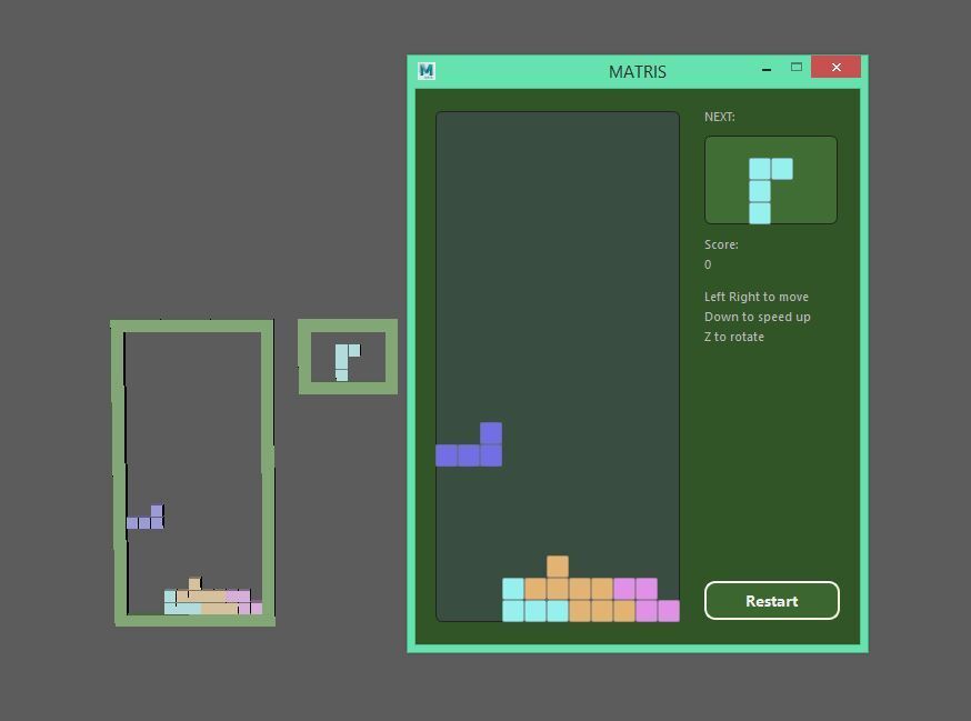 Matris - Tetris game for Maya