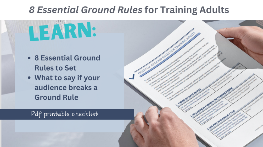 8 Essential Ground Rules for Training Adults