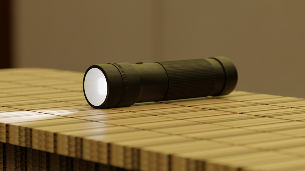 Realistic Flashlight 3D Model – Game & Animation Ready