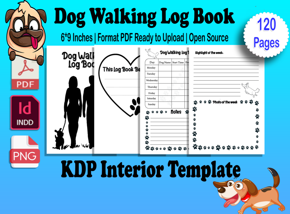 Dog Walking Log Book
