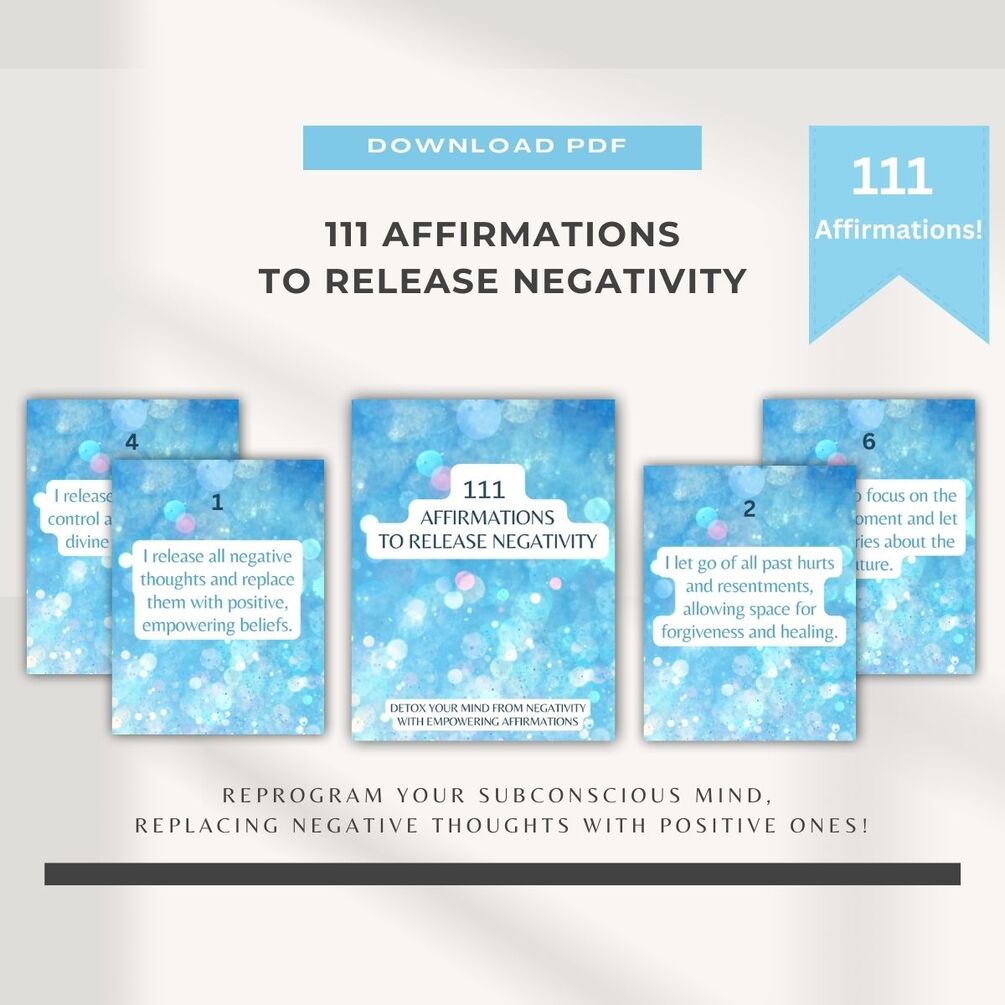 111 Affirmations to Release Negativity , Positive Affirmations ...