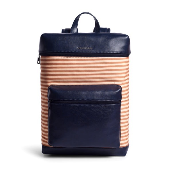 Gauge Machine Yellow Striped Backpack with Laptop Compartment