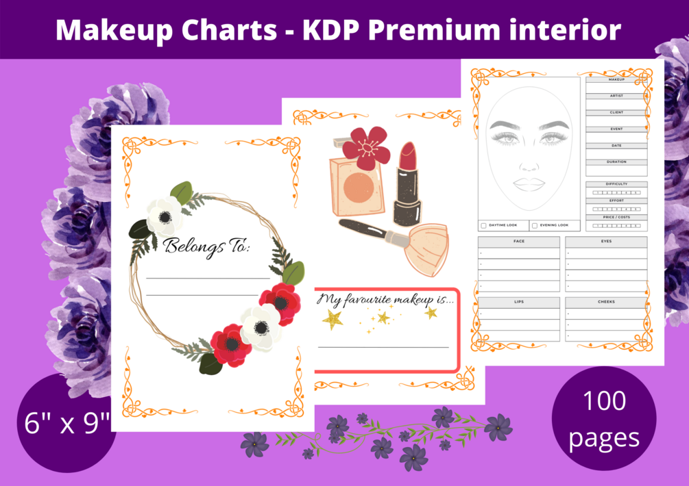 Makeup Charts - KDP Premium interior