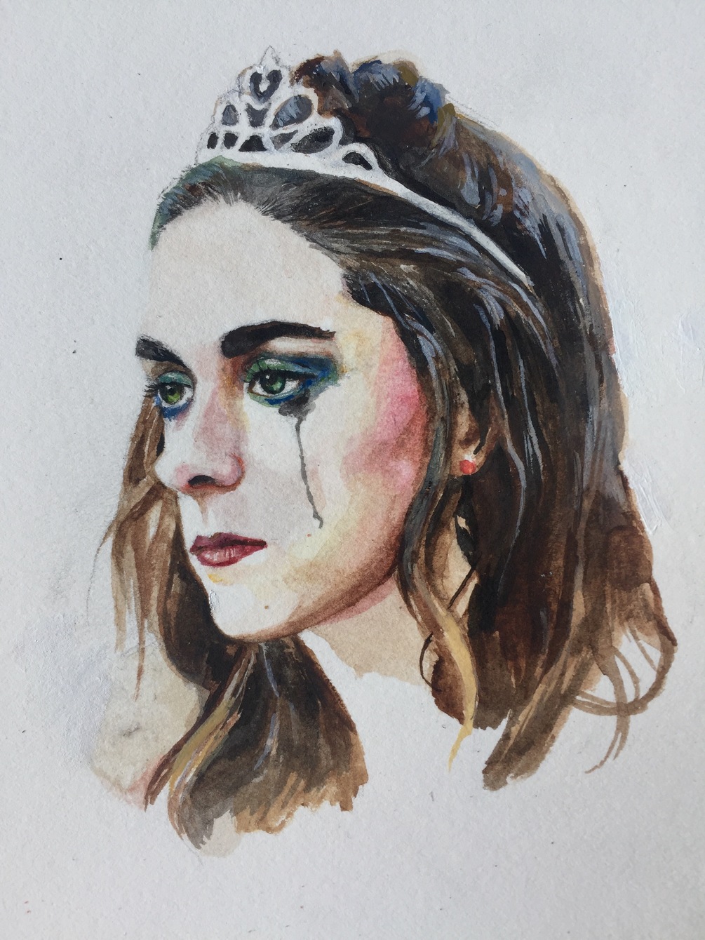 Sad Prom Queen II Original Art Print