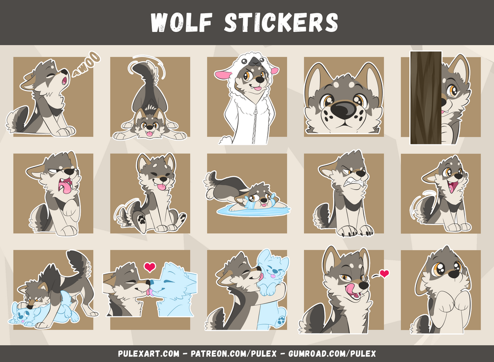 Wolf Stickers