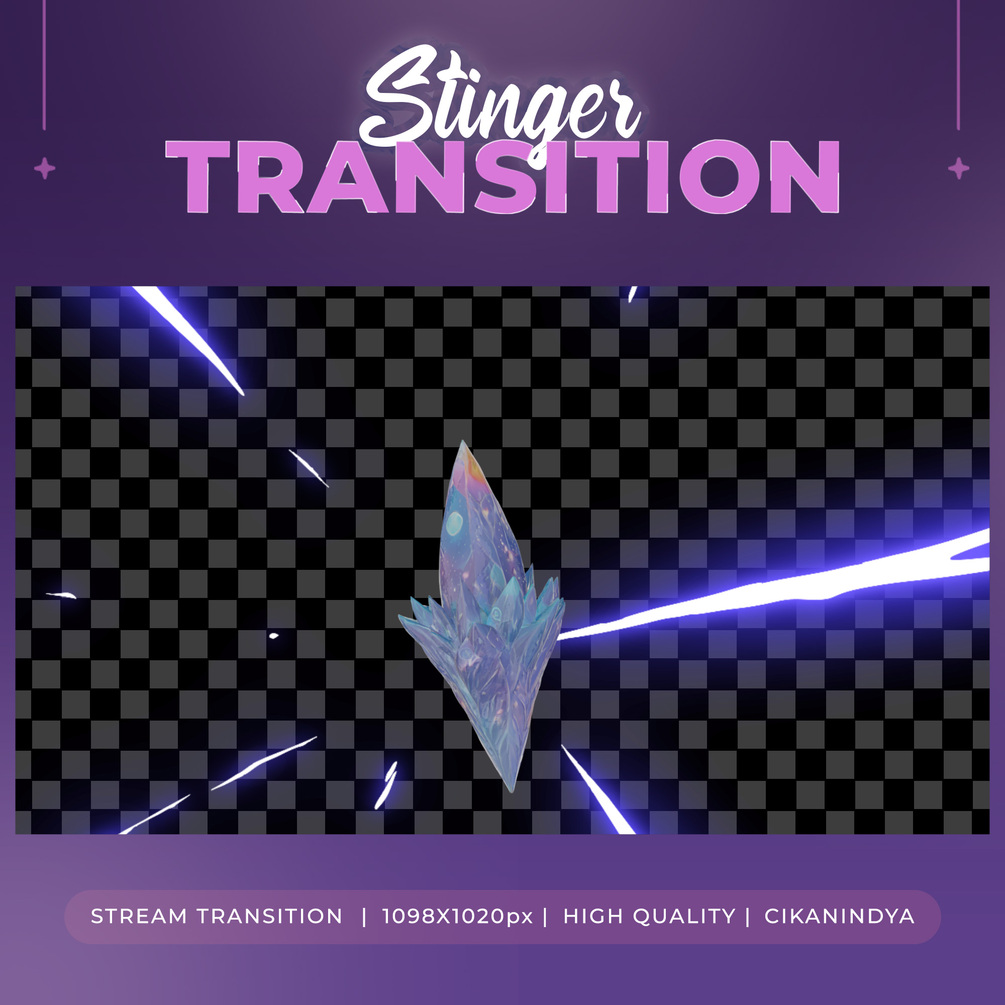 Animated Stinger Transition | Magical Crystal Explosion with Electric ...