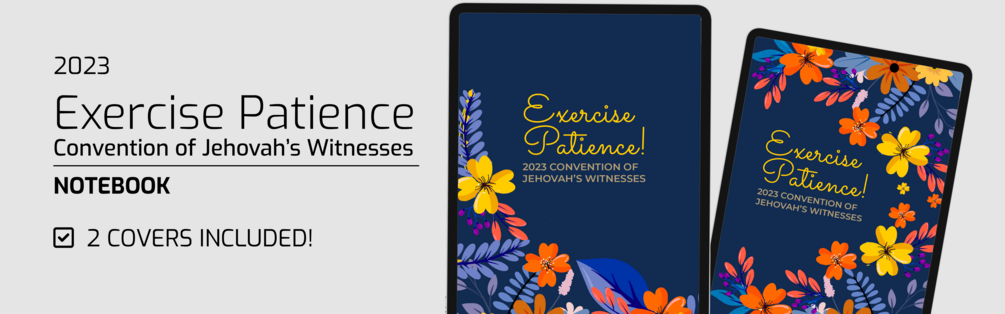 2023 Exercise Patience Convention Notebook - Blue Theme