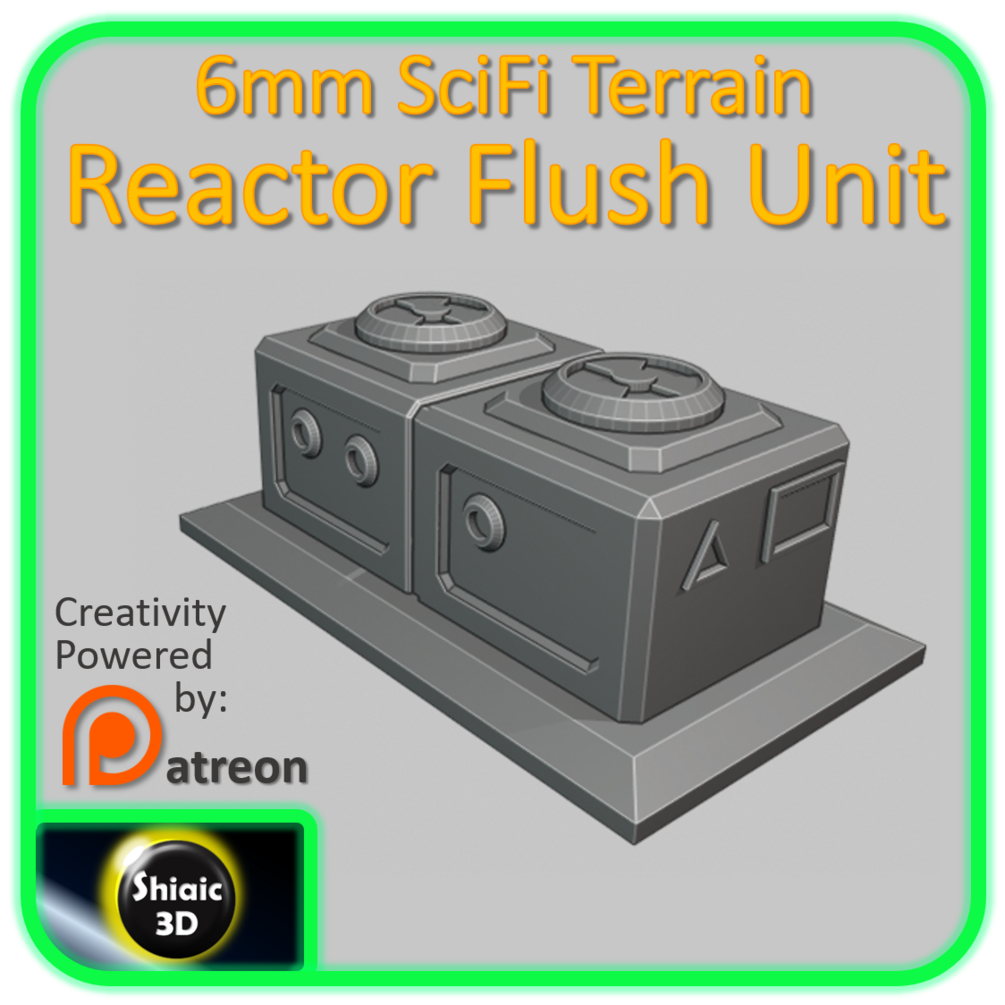 6mm SciFi Terrain - Fusion Reactor Flush Unit