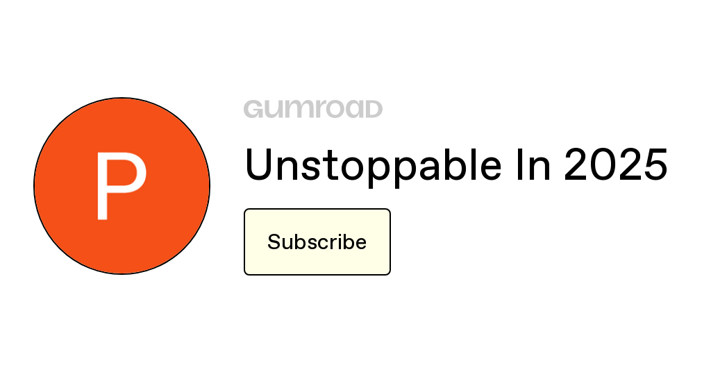 Unstoppable In 2025
