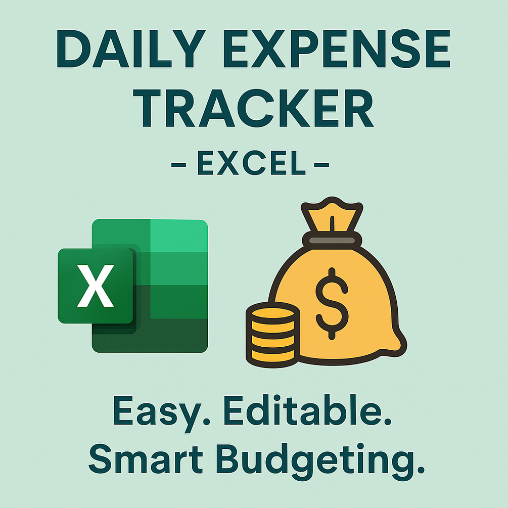 Daily Expense Tracker– Excel Template for Personal Finance