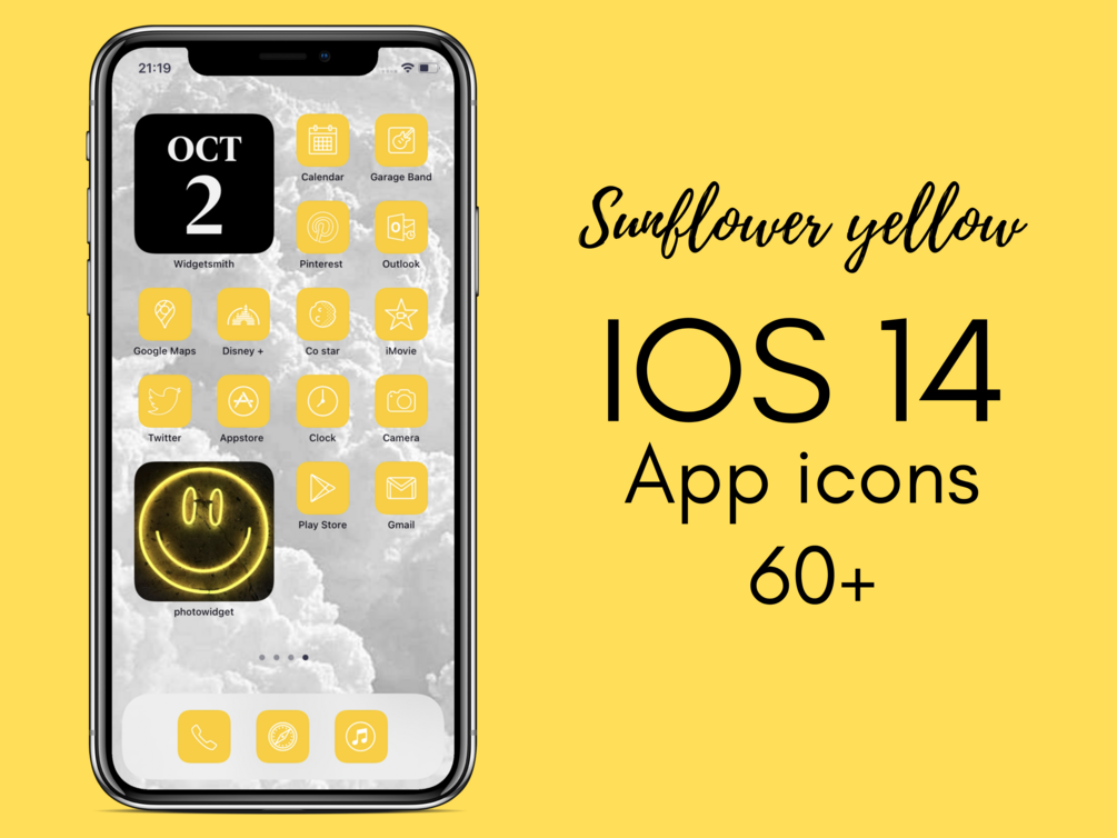 iOS 14 Update Yellow App Icons