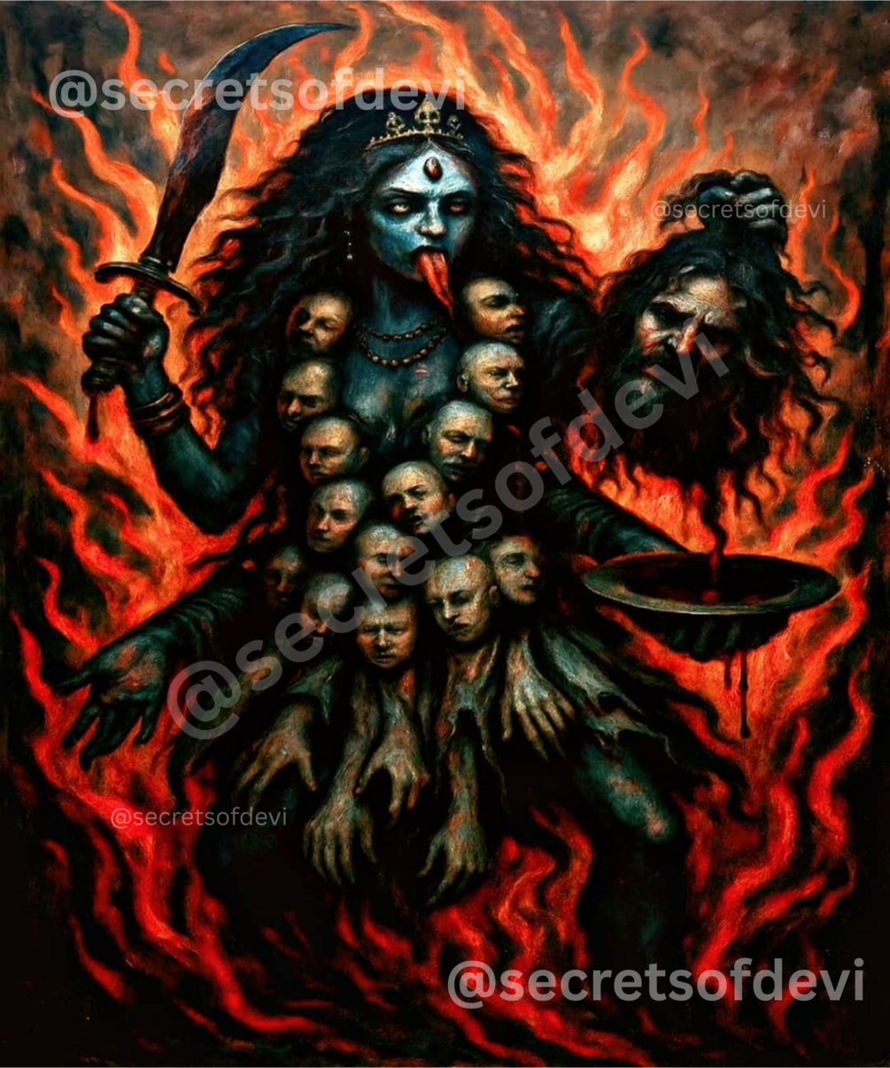 Kali : The Fire-Born Goddess | Fierce Divine Feminine Digital Print