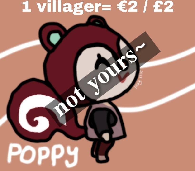 Animal crossing poppy drawing