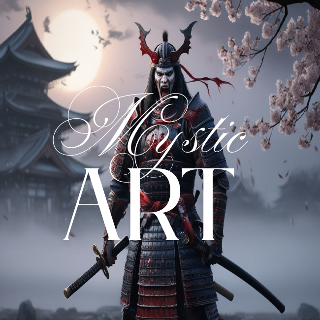 Samurai Vampire on a Battlefield