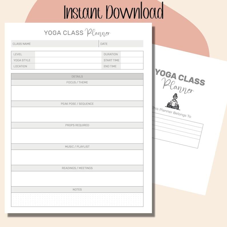 Yoga Class Planner: Elevate Your Practice and Teaching