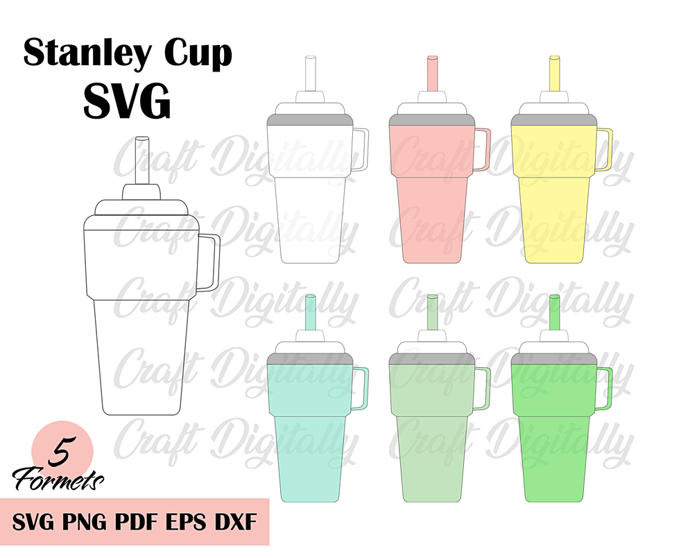 Stanley Cup Inspired Clipart, quencher cup, tumbler, stanley cup ...