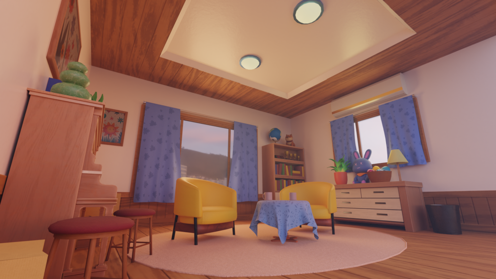 Cozy Stylized Room Pack – Game-Ready 3D Assets