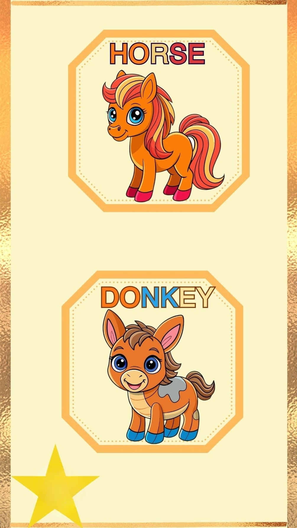 KAWAII BABY ANIMALS FLASH CARDS