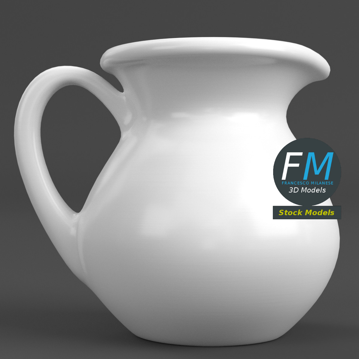 3D MODEL - Porcelain pitcher